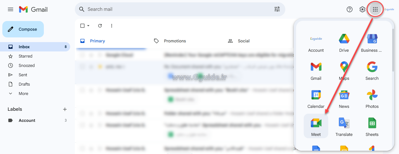 Gguide - شروع بکار با گوگل میت (Google Meet)